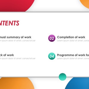 Creative Gradient Business Report Powerpoint Template03 - Etsy