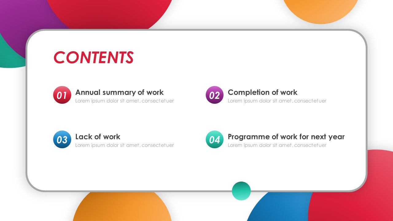 Creative Gradient Business Report Powerpoint Template03 - Etsy