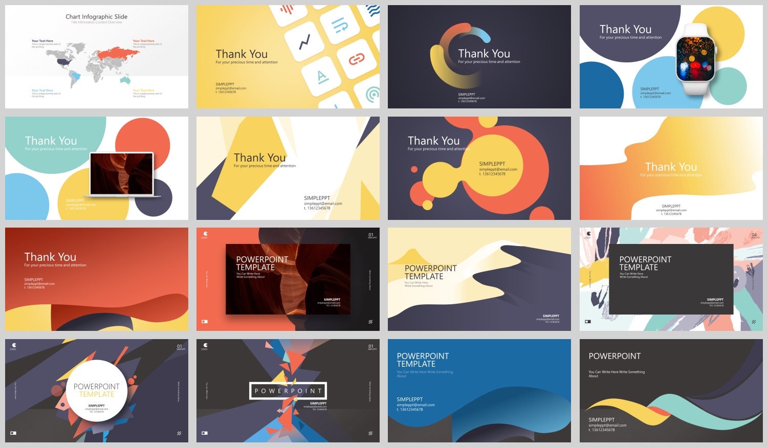 Simple & Modern Business Powerpoint Templateseason 01 - Etsy