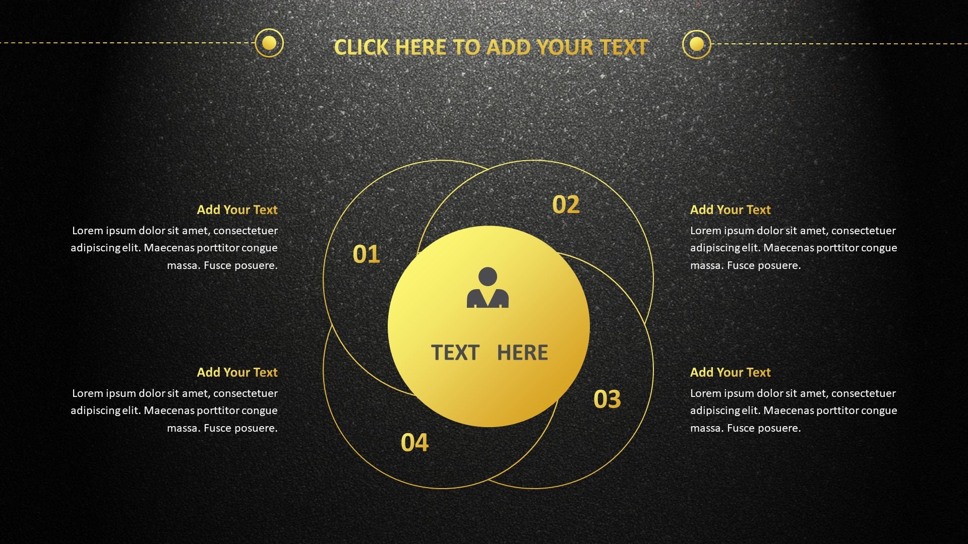 Black Golden Business Powerpoint Template - Etsy