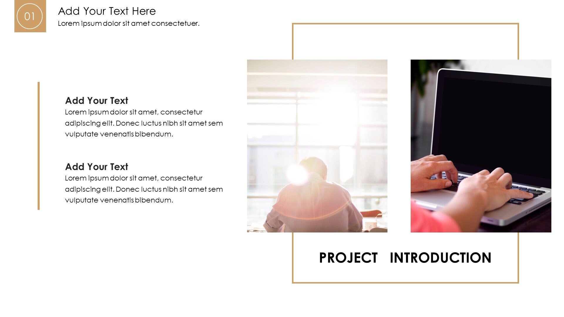 Golden Business Powerpoint Template - Etsy