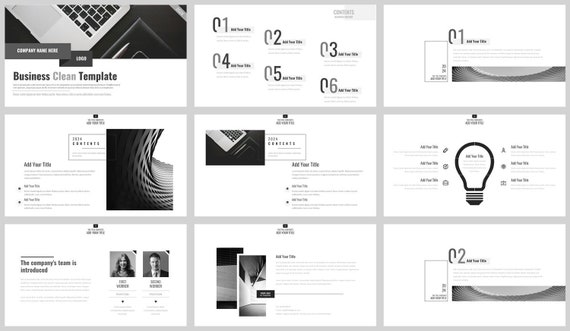 Clean Business Powerpoint Templates