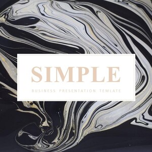 Minimal Marble Magazine Style Business Powerpoint Template - Etsy