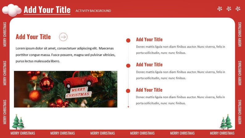 Merry Christmas Annual Summary Powerpoint Template - Etsy