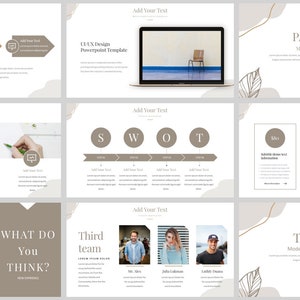 Minimal Modern Clean Style Powerpoint Template - Etsy