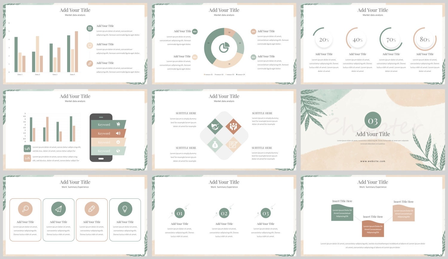 Minimal Modern Clean Business Powerpoint Template - Etsy