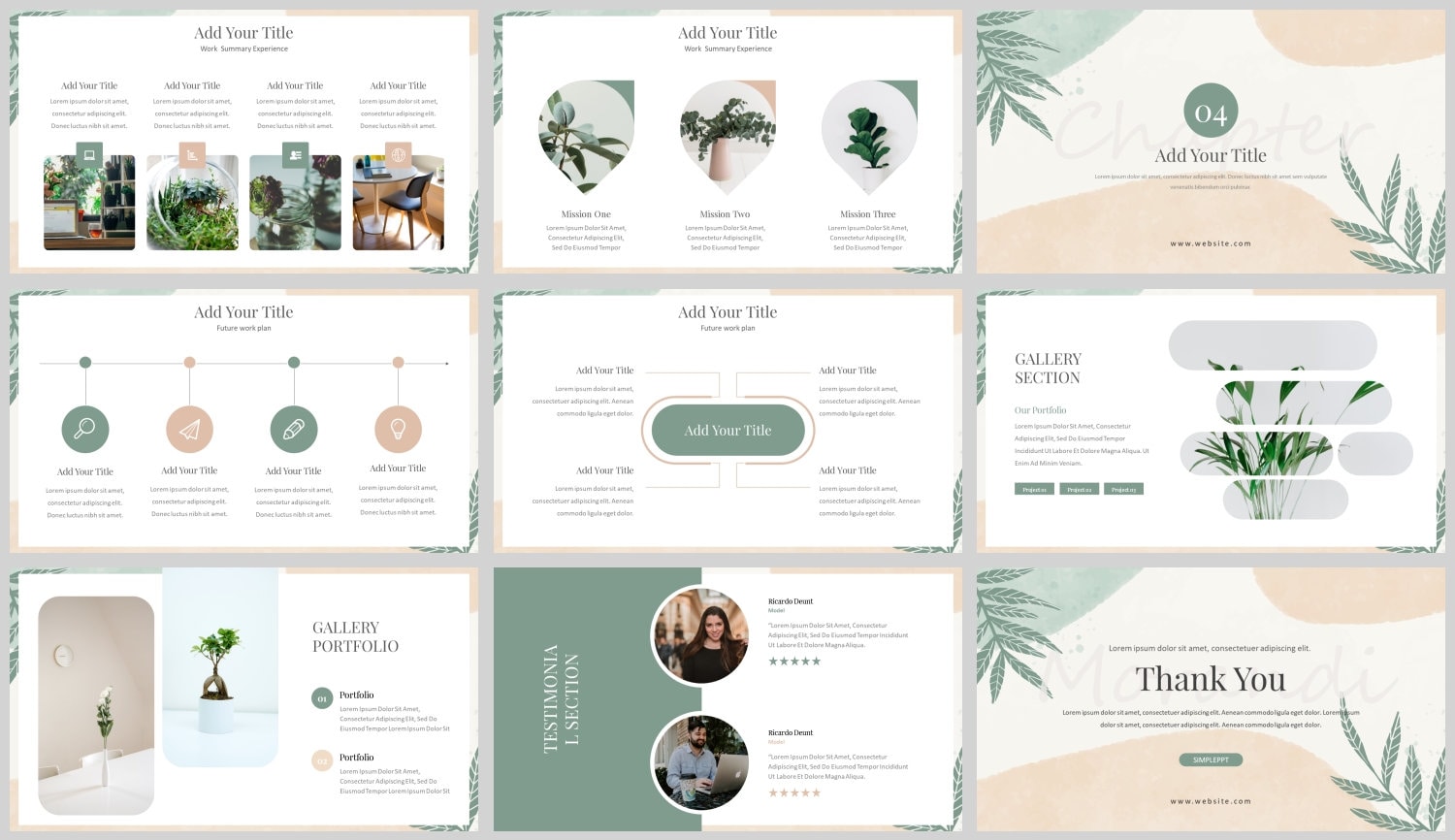 Minimal Modern Clean Business Powerpoint Template - Etsy