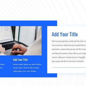 Minimal Blue Business Powerpoint Template - Etsy