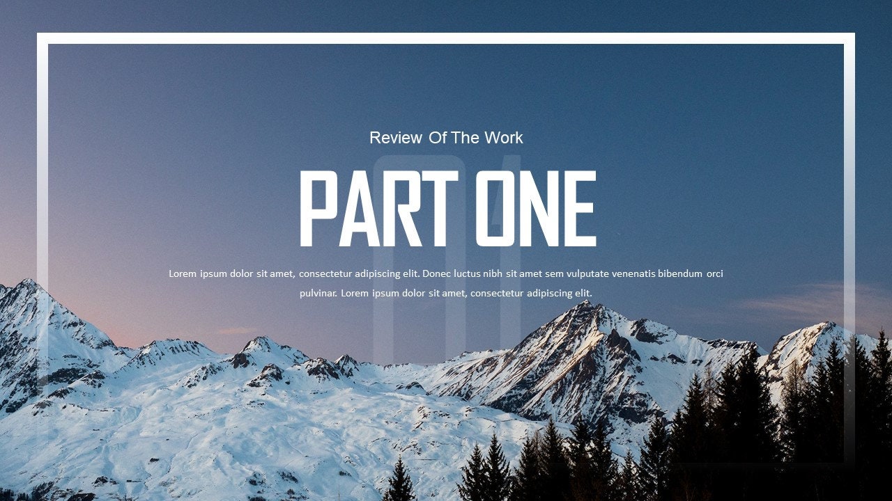 Minimal Work Summary Powerpoint Template - Etsy