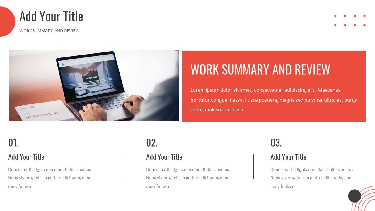 Minimal Work Summary Powerpoint Template - Etsy
