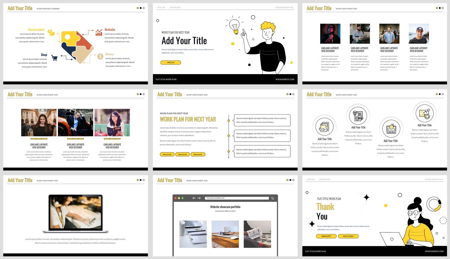 Minimal Modern Clean Style Powerpoint Template - Etsy