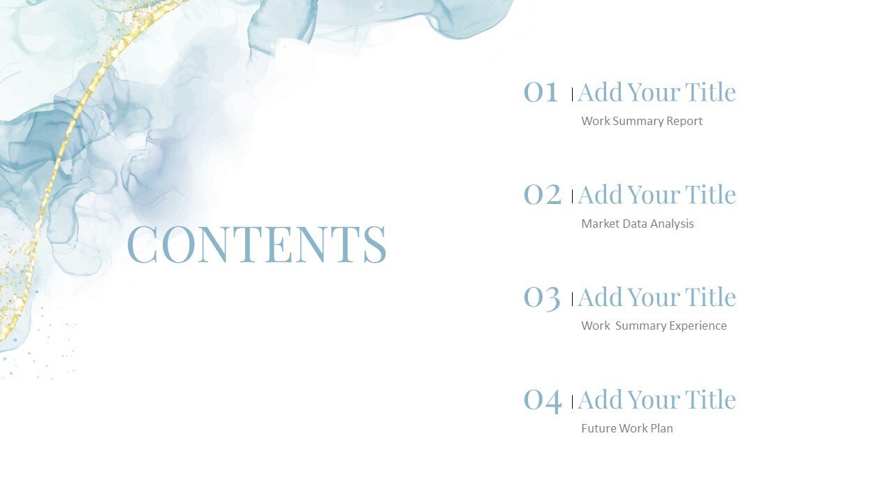 Minimal Watercolor Style Powerpoint Template - Etsy