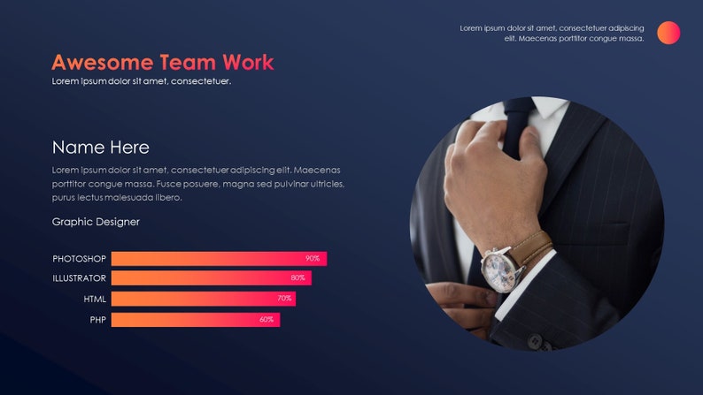 Creative Gradient Business Report Powerpoint Template - Etsy