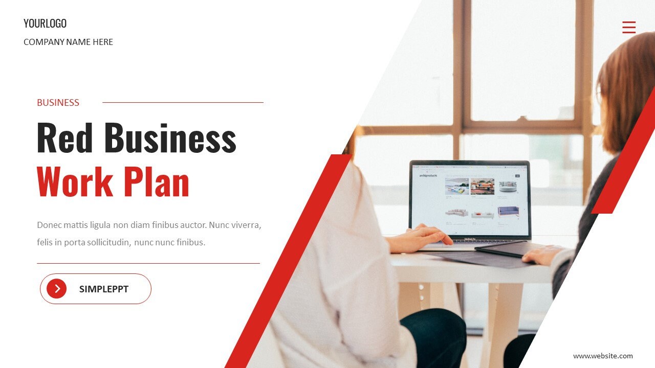 Minimal Work Summary Powerpoint Template - Etsy