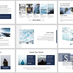 Simple Magazine Style Powerpoint Template - Etsy