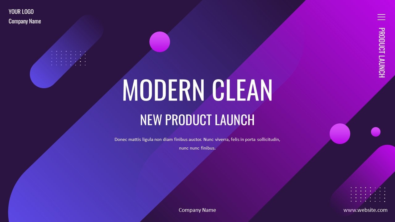 Modern Clean Technology Powerpoint Template - Etsy
