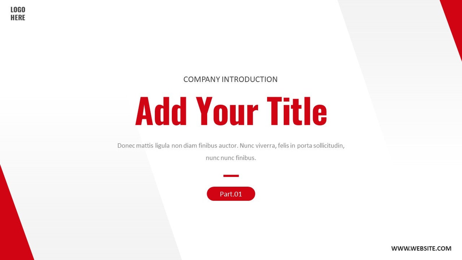 Minimal Red Business Powerpoint Template - Etsy