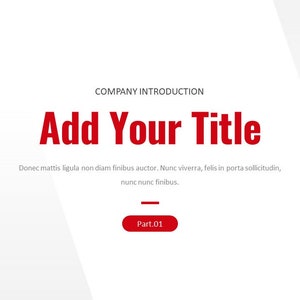 Minimal Red Business Powerpoint Template - Etsy