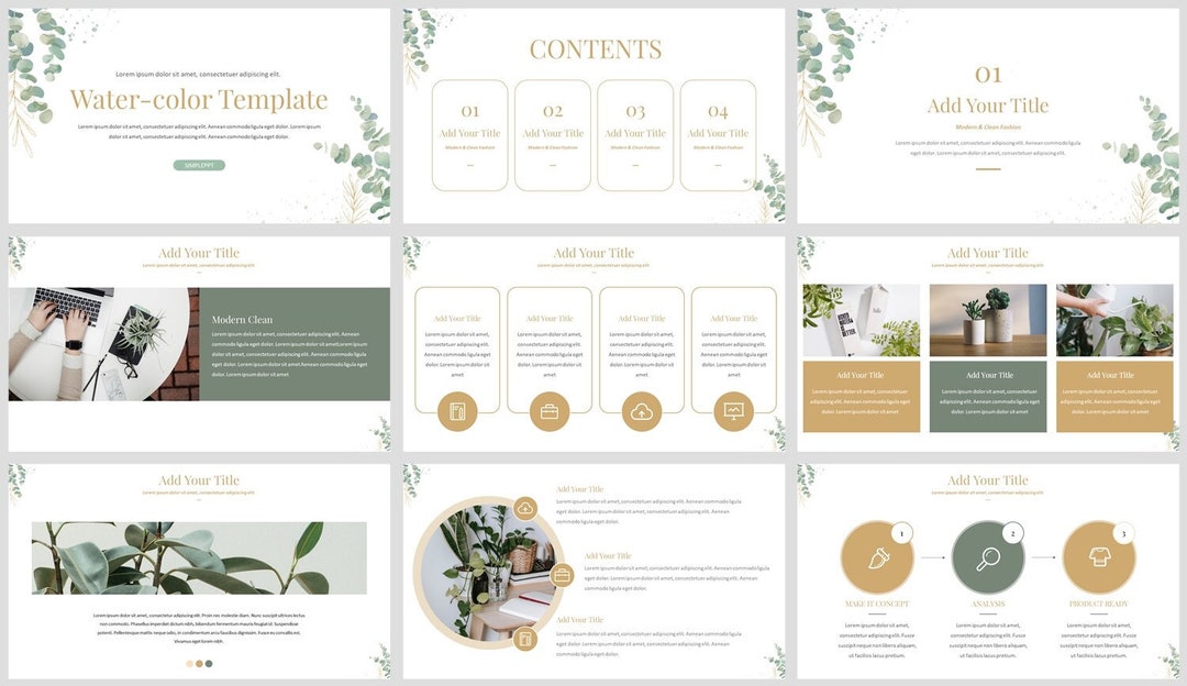 Minimal Modern Clean Business Powerpoint Template - Etsy