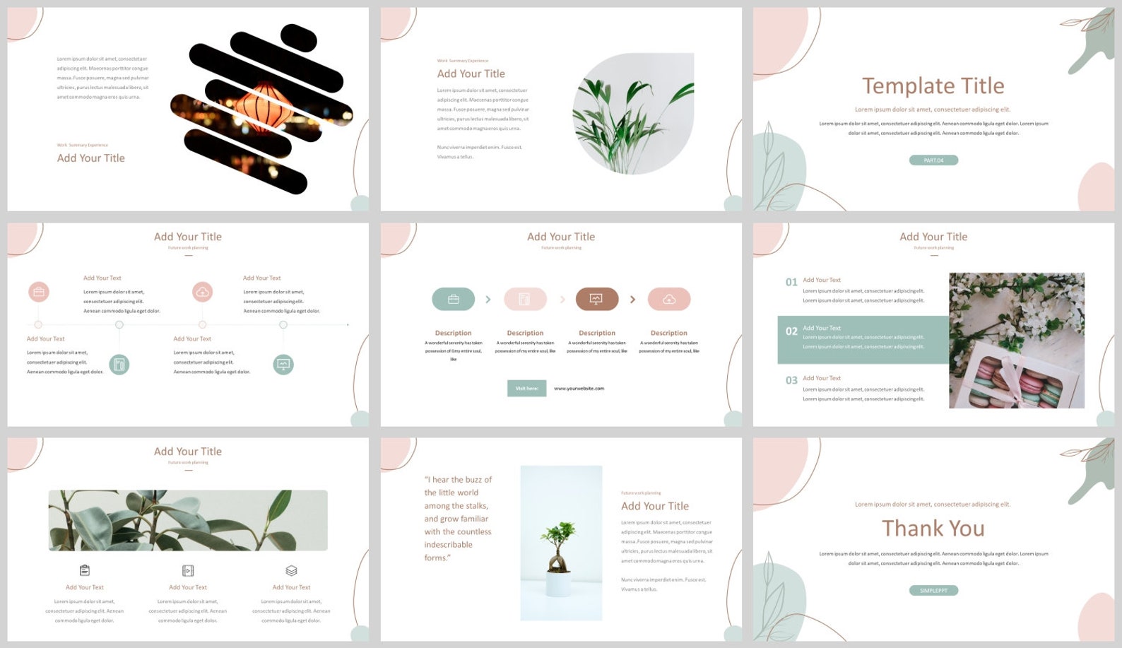 Minimal Modern Clean Powerpoint Template - Etsy Canada