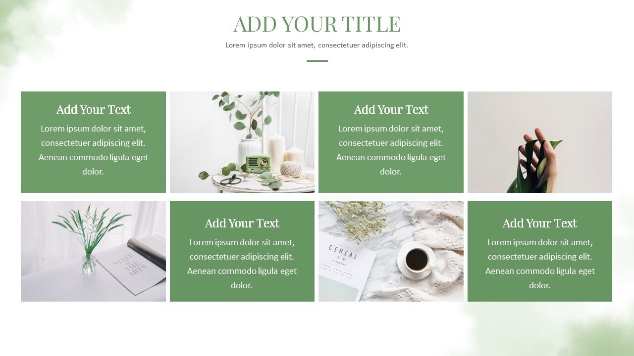 Minimal Water-color Clean Powerpoint Template - Etsy