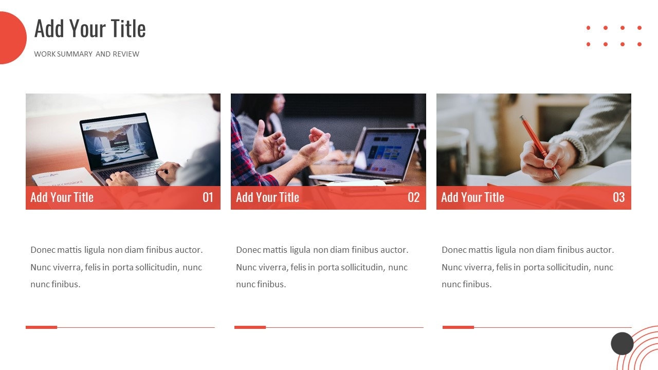 Minimal Work Summary Powerpoint Template - Etsy