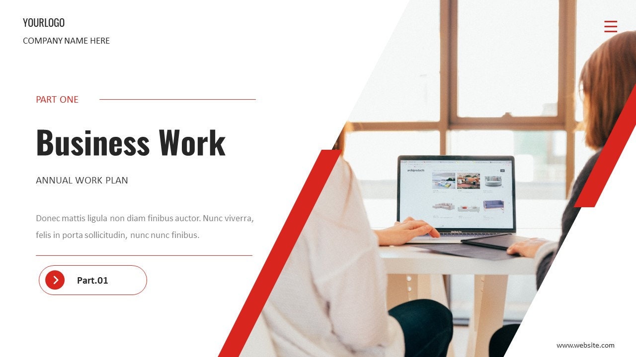 Minimal Work Summary Powerpoint Template - Etsy