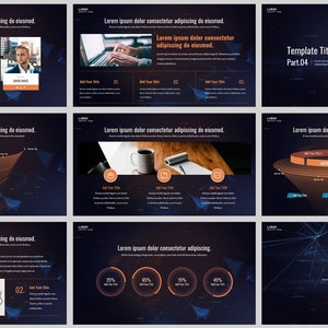 Modern Future Technology Report Powerpoint Template - Etsy