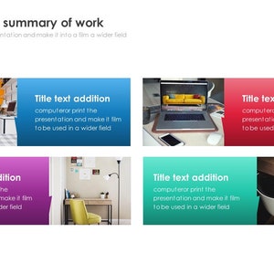 Creative Gradient Business Report Powerpoint Template03 - Etsy