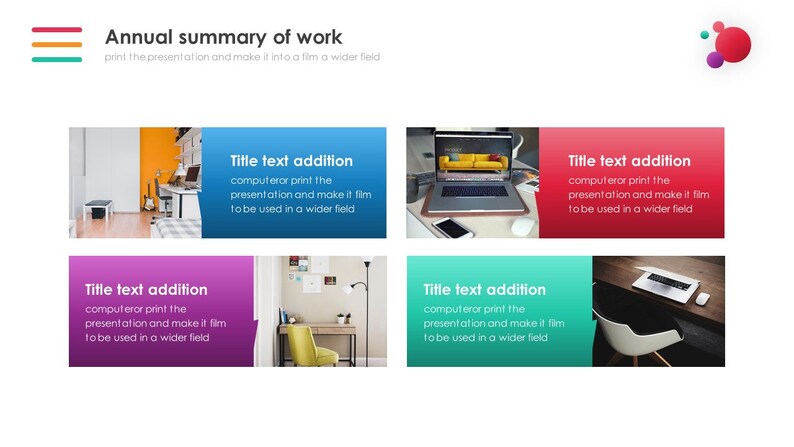 Creative Gradient Business Report Powerpoint Template03 | Etsy