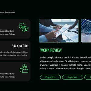 Modern Green Technology Annual Summary Powerpoint Template - Etsy