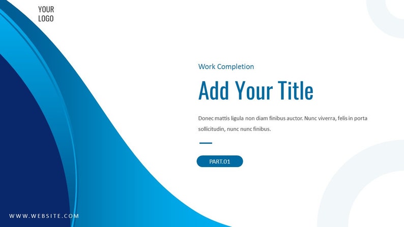 Minimal Blue Business Powerpoint Template - Etsy