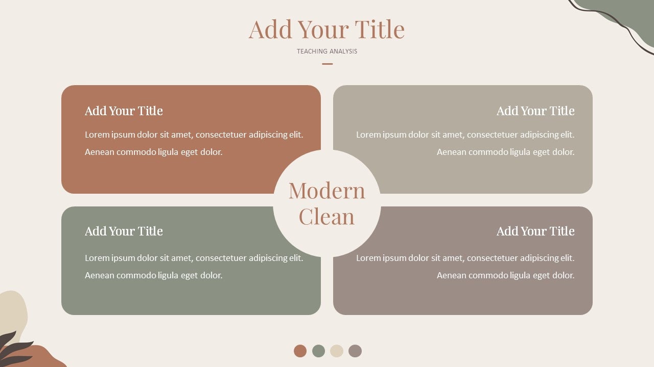 Minimal Clean Teaching Powerpoint Template | Etsy