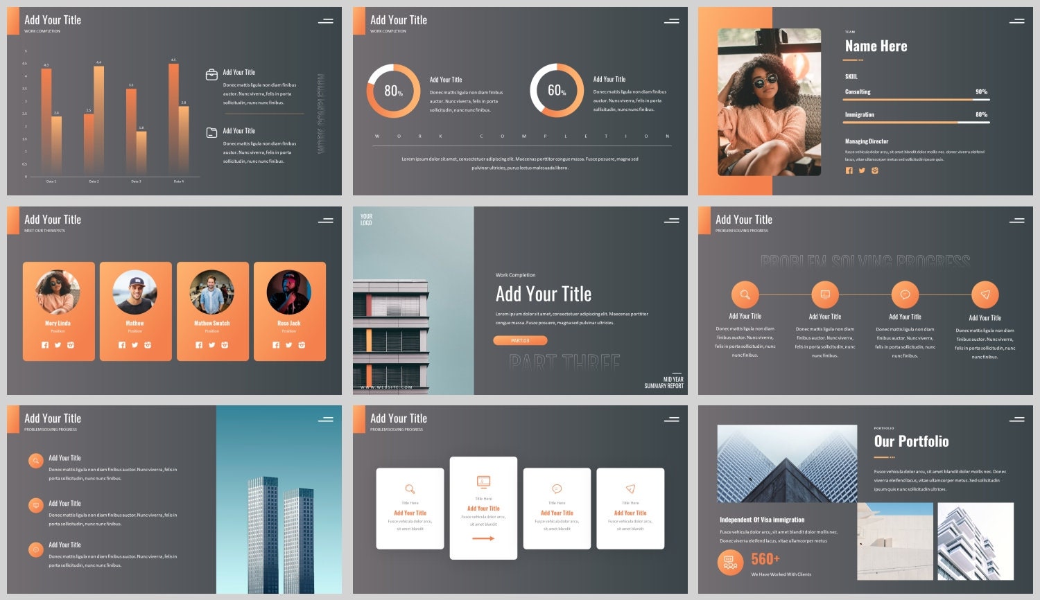 Minimal Modern Clean Business Powerpoint Template - Etsy