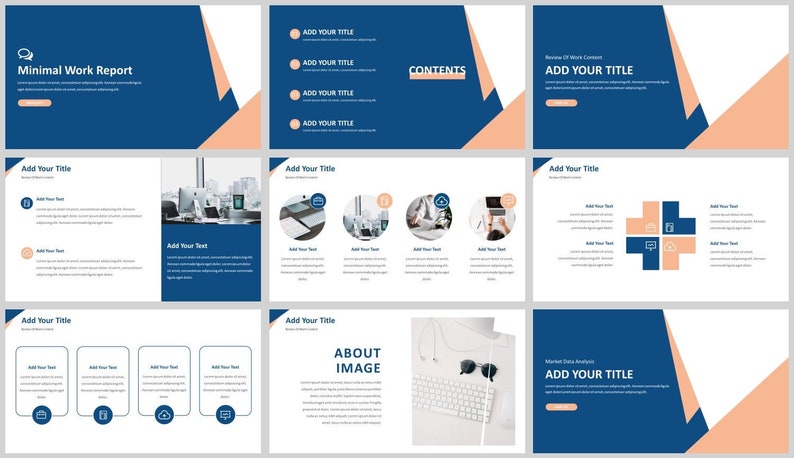 Minimal Modern Clean Business Powerpoint Template - Etsy