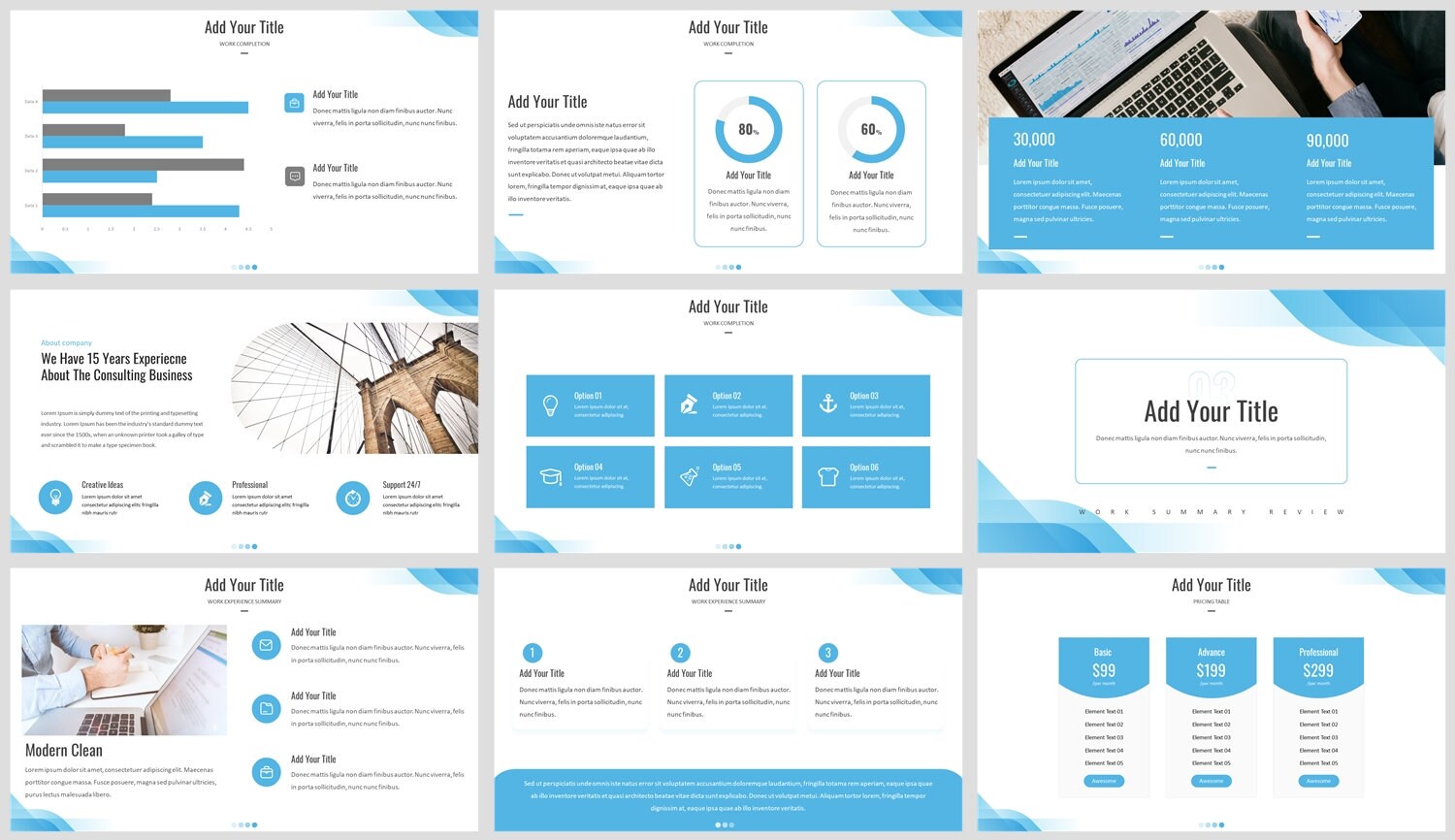 Minimal Modern Clean Business Powerpoint Template - Etsy