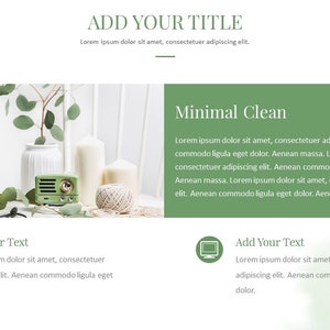 Minimal Water-color Clean Powerpoint Template - Etsy