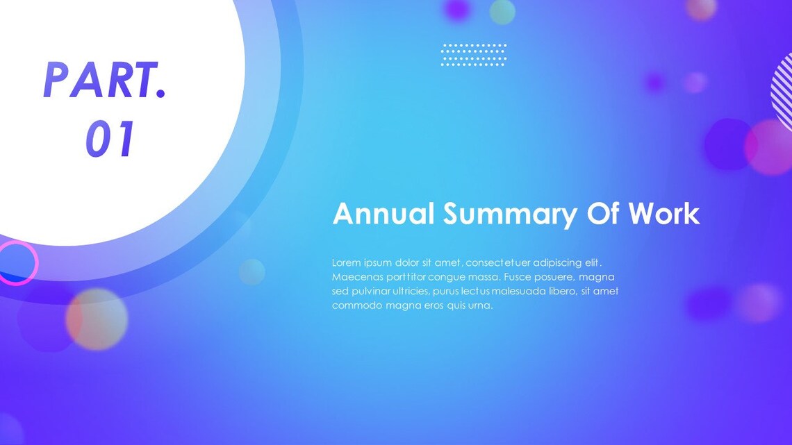 Creative Gradient Business Report Powerpoint Template | Etsy