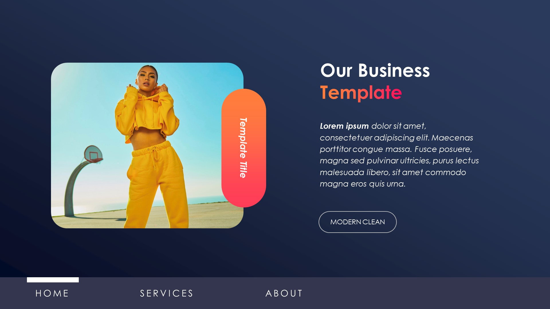 Creative Gradient Business Report Powerpoint Template - Etsy