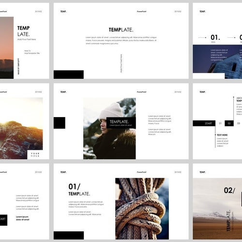 Pink Minimal Magazine Style Powerpoint Template - Etsy