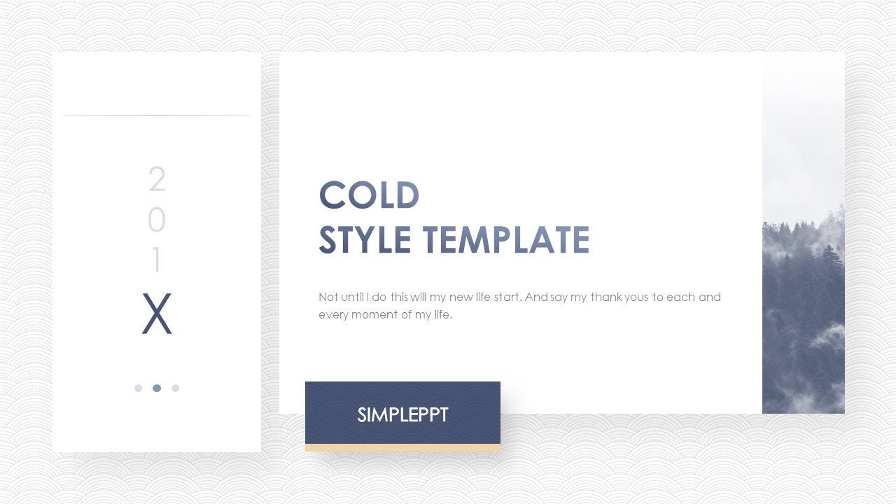 Minimal Cold Magazine Style Powerpoint Template - Etsy