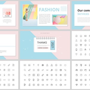 Minimal Modern Clean Style Powerpoint Template - Etsy