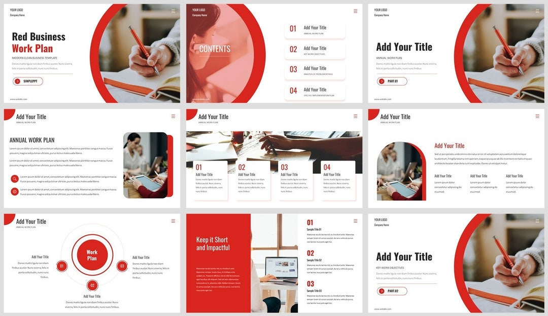 Minimal Modern Clean Business Powerpoint Template - Etsy