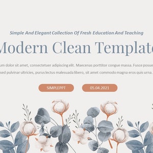 Minimal Clean Teaching Powerpoint Template - Etsy