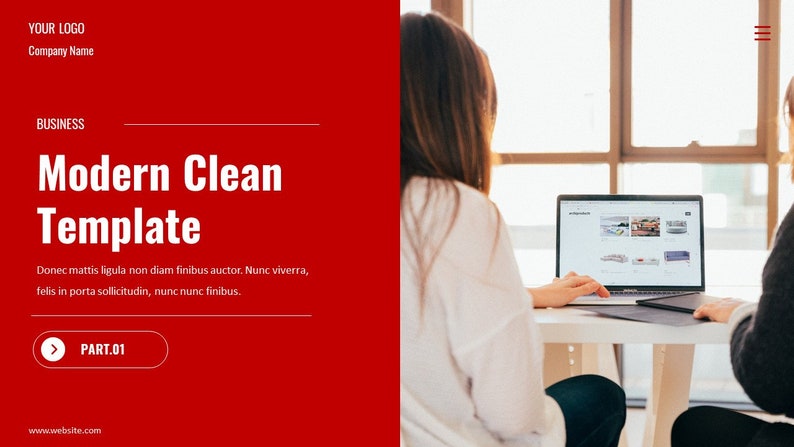 Minimal Modern Clean Business Powerpoint Template - Etsy