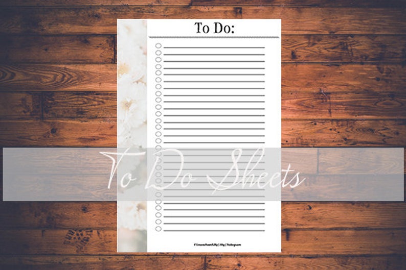 White Floral Planner Printable Bundle - Etsy