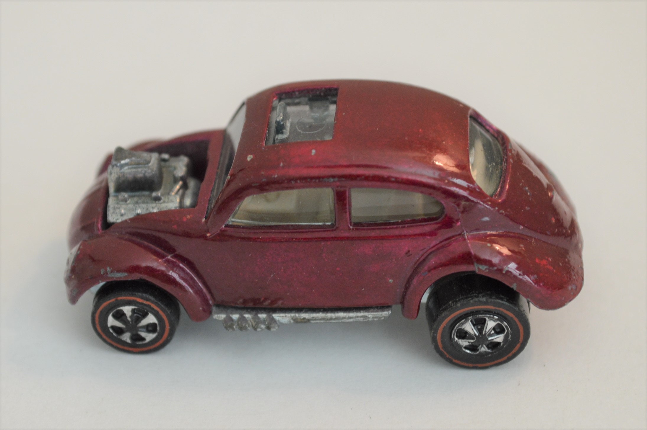 Hot Wheels Custom Volkswagen maroon Vintage 1967 by Mattel Made in Hong ...