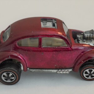 Hot Wheels Custom Volkswagen maroon Vintage 1967 by Mattel Made in Hong ...