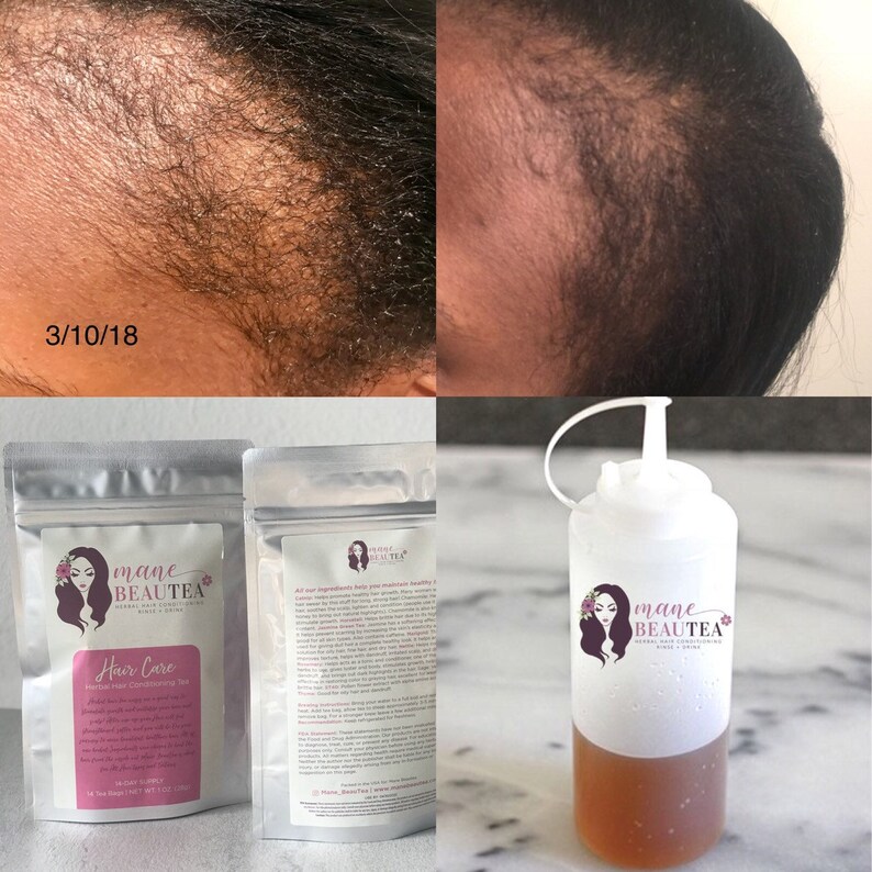 Mane Beautea//herbal Hair Growth Tea // Herbal Hair Tea Rinse// Tea ...
