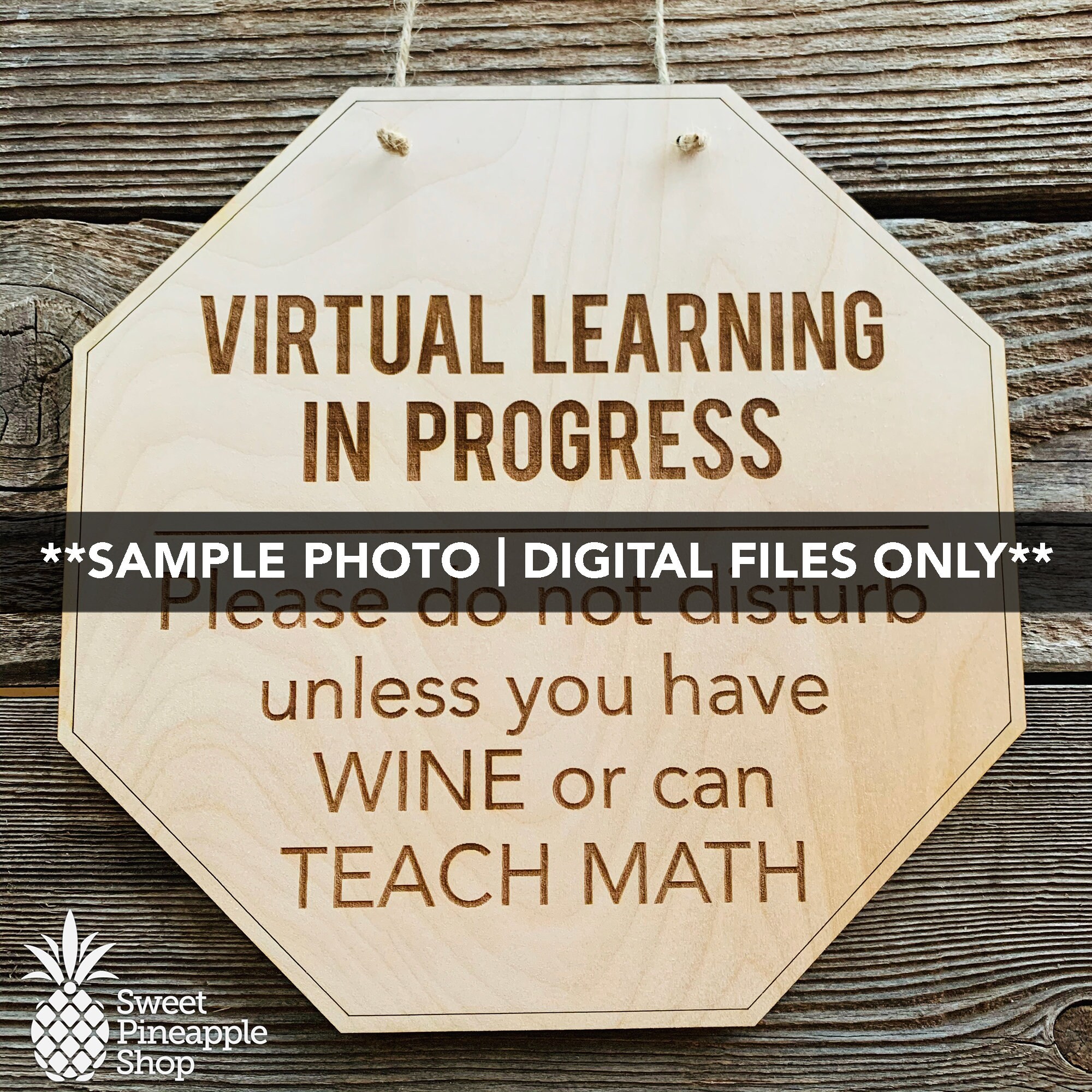 Virtual Learning in Progress Sign E-learning Distance | Etsy